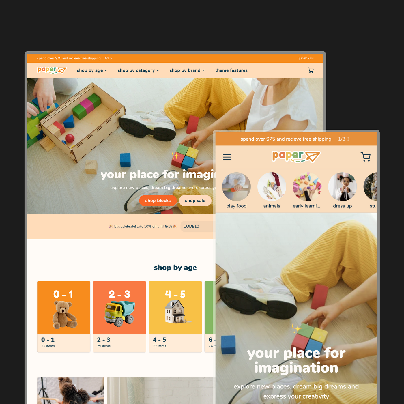 Premium Shopify Theme - Paper by Brickspace Lab · Brickspace Lab